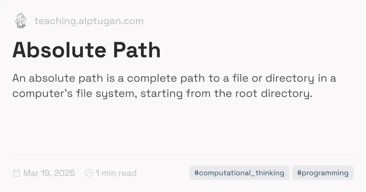 Absolute Path