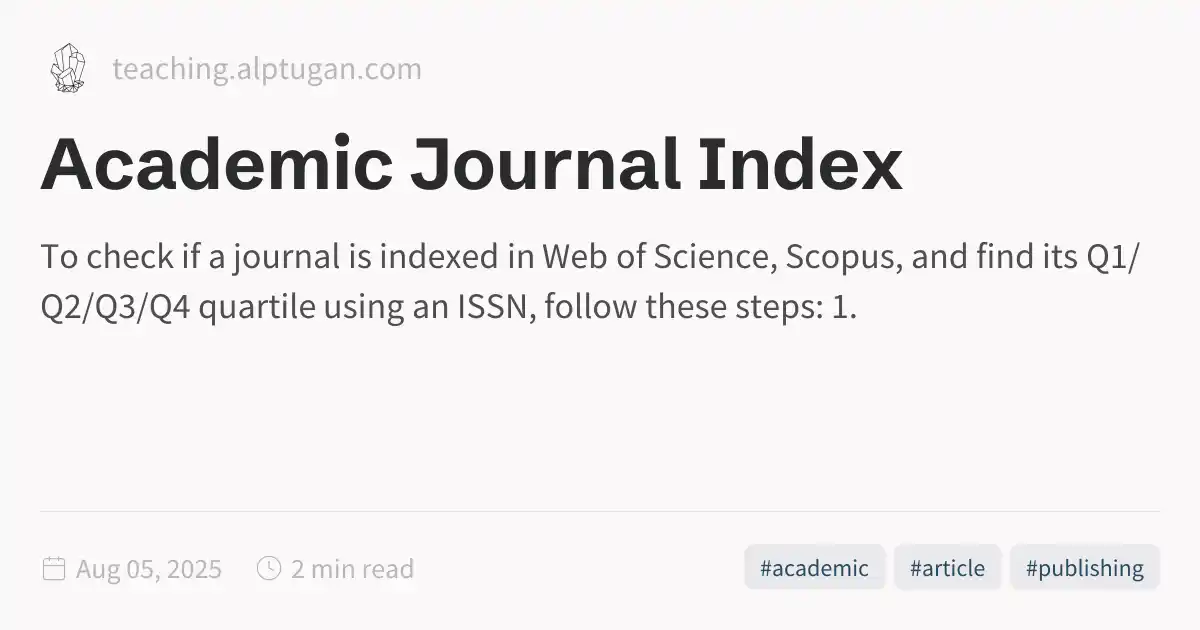 Academic Journal Index